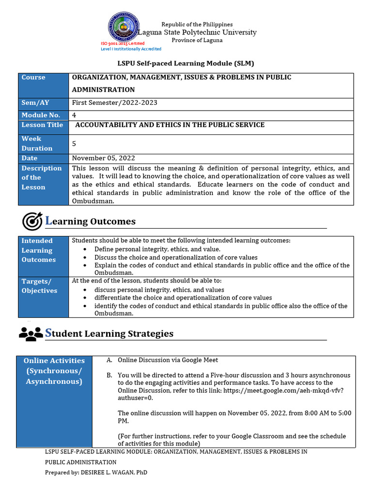MPA PA502 Module4 | PDF | Integrity