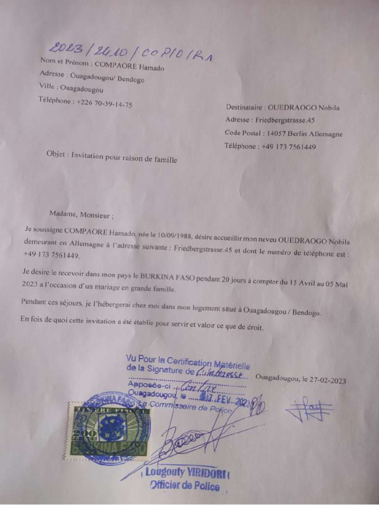 Lettre D'invitation | PDF