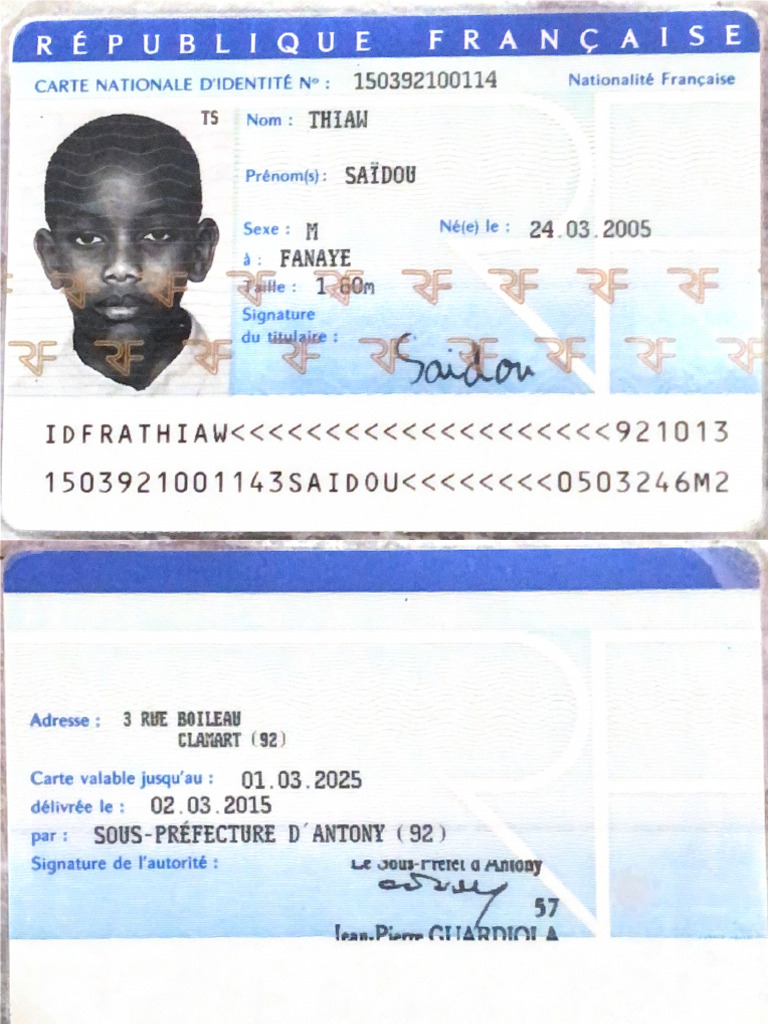 Carte Identité | PDF