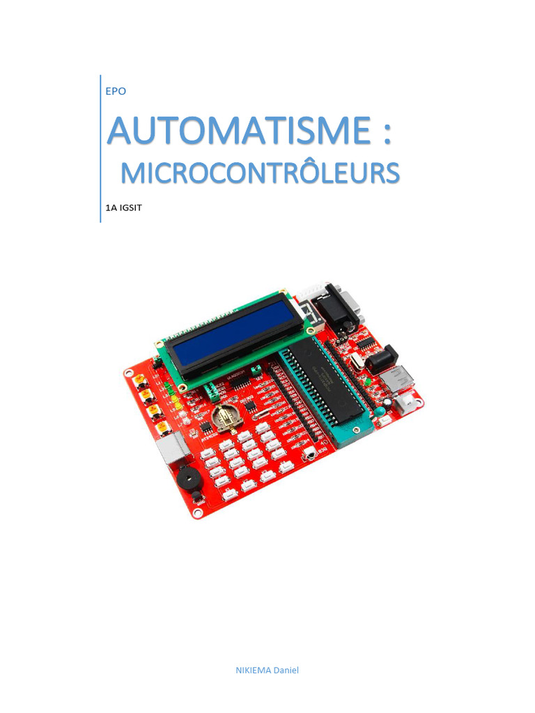 Igsit - Automatisme - Microcontrôleurs | PDF | Microcontrôleur ...