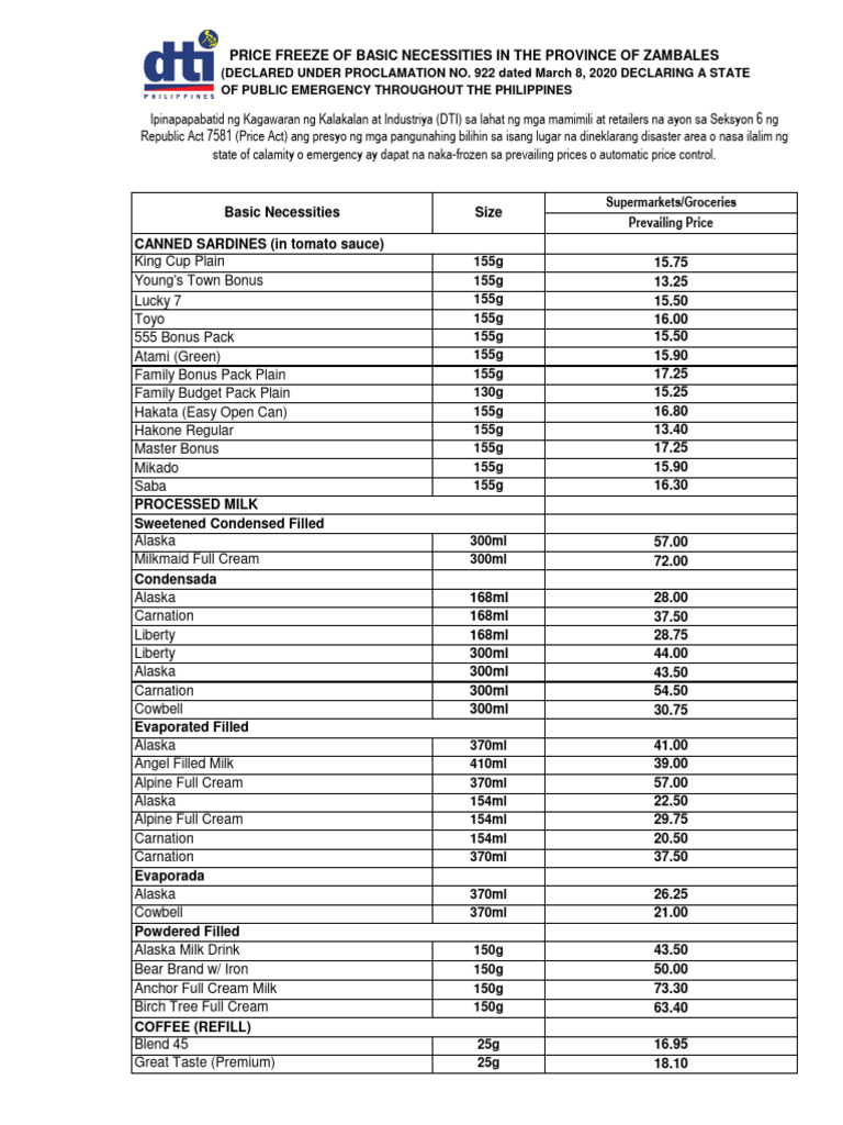 Region Iii - Zambales | PDF | Food And Drink | Foods