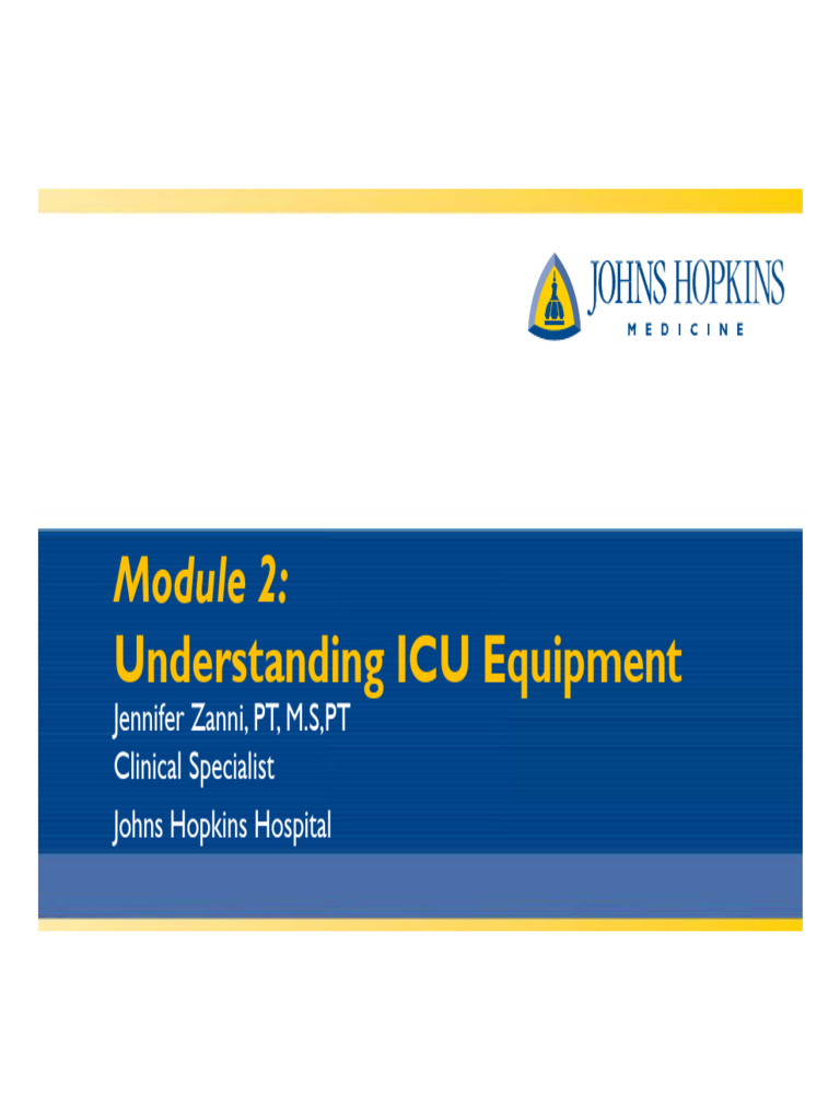 2 Understanding ICU Equipment | PDF | Blood Pressure | Medicine