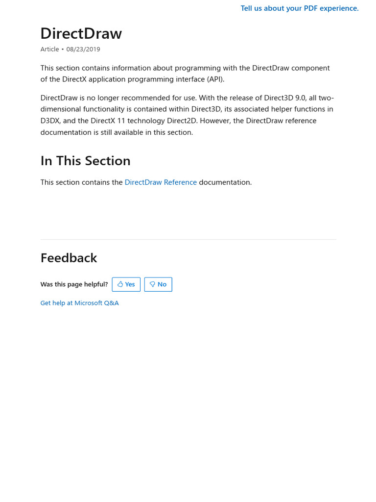 Windows Win32 Directdraw | PDF | Component Object Model | Pointer (Computer Programming)