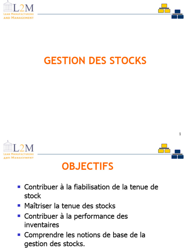 Gestion Des Stocks | PDF | Inventaire | Économie