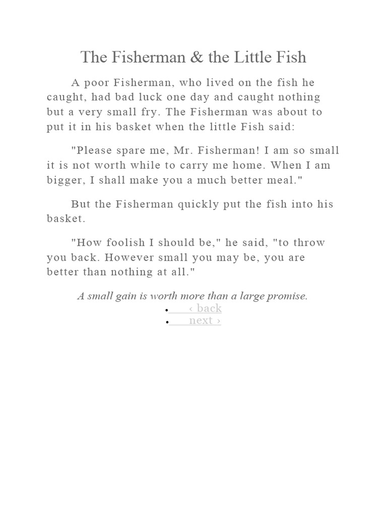 Fisherman & The Fish | PDF