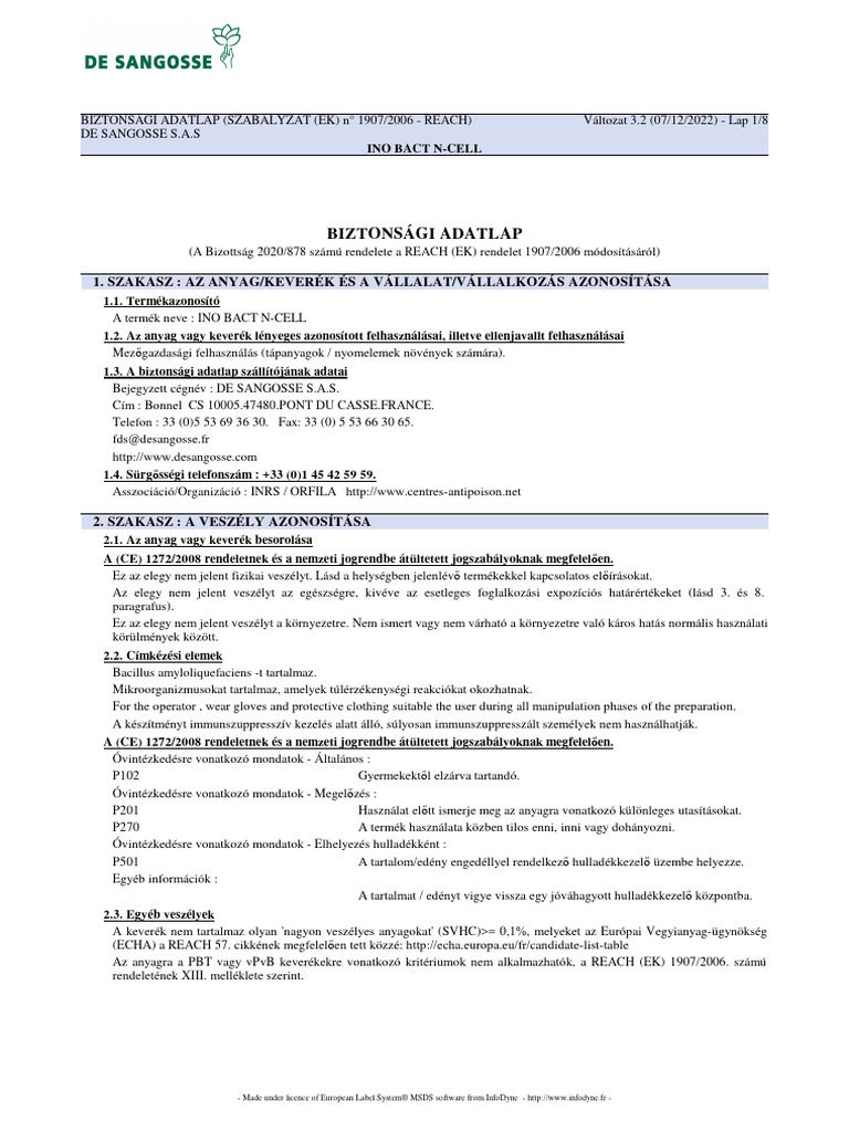 13.INO BACT N CELL F0524 v3.2 1122 - HU | PDF