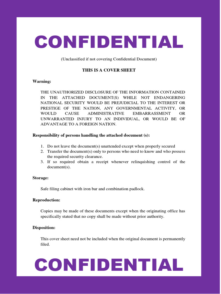 Confidential Cover - 2023 | PDF