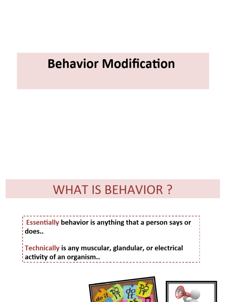 l.2 Behavior Modification | PDF | Reinforcement | Behavior