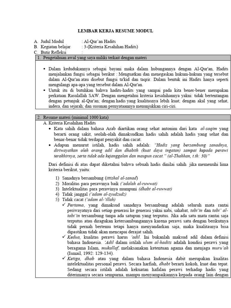 Resume Modul 6 KB 3 | PDF