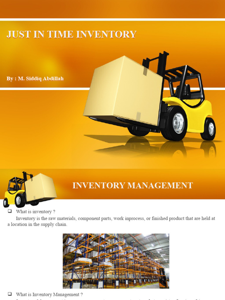 Just in Time Inventory | PDF | Lean Manufacturing | Inventory