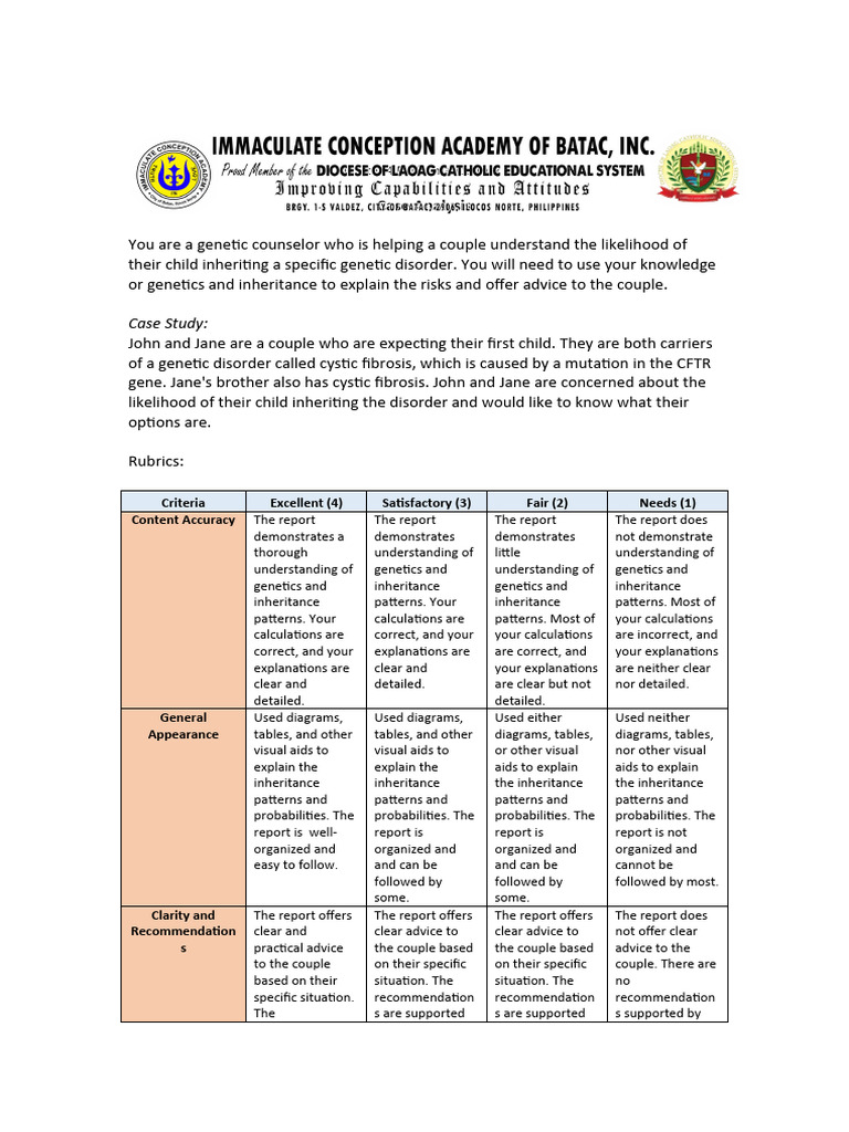 Case Study Genetics | PDF | Genetic Disorder | Genetics