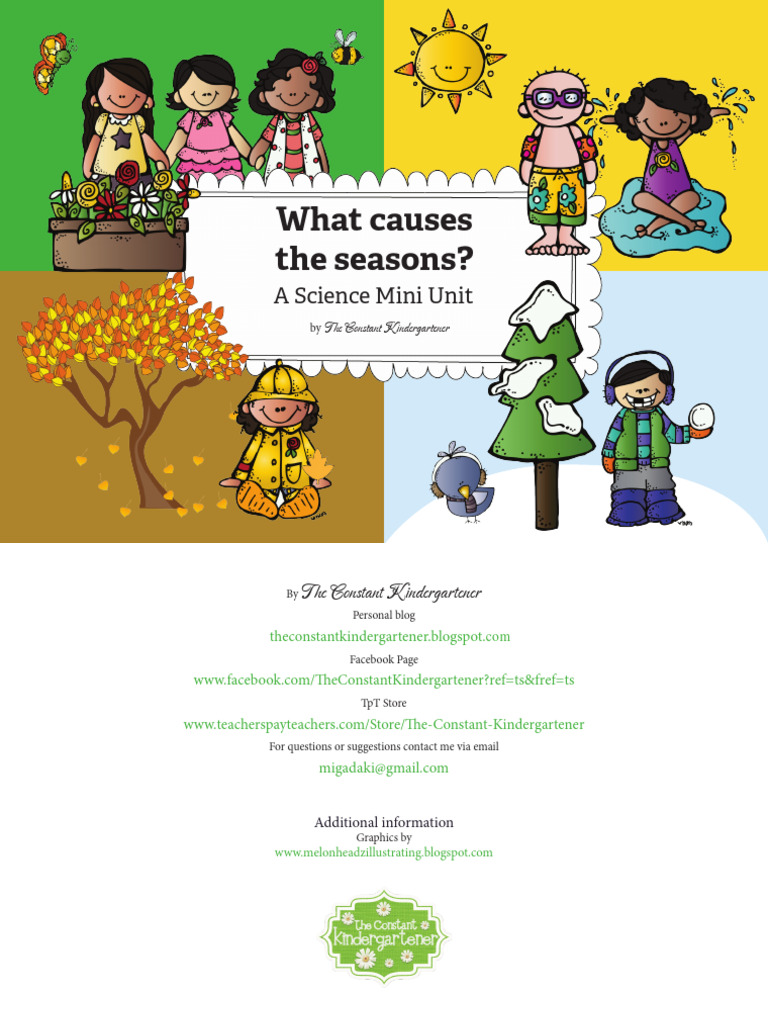 What Causes The Seasons?: A Science Mini Unit | PDF | Earth | Sun
