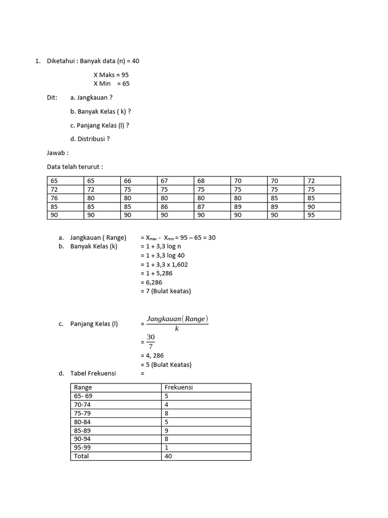 Jangkauan dan Analisis Data Statistika | PDF