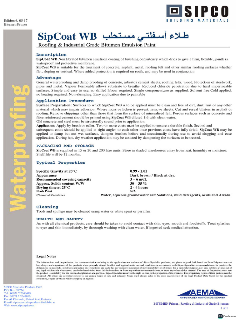 Sipcoat WB (Sipco-Uae) - 0 | PDF