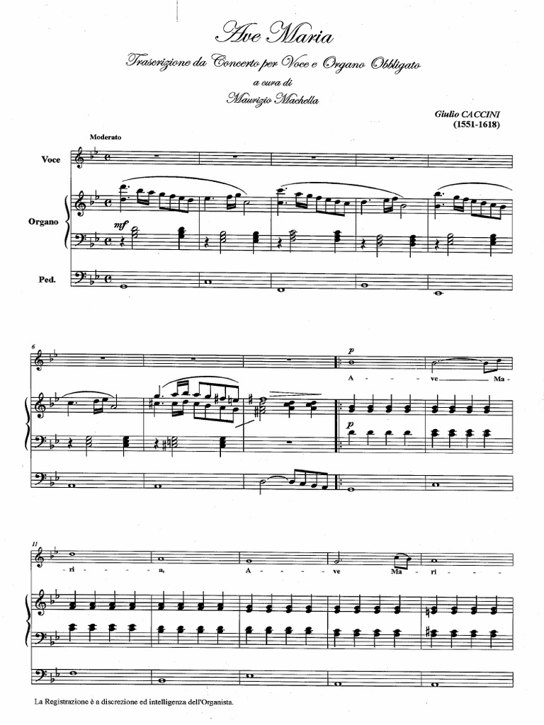 Ave Maria Caccini | PDF