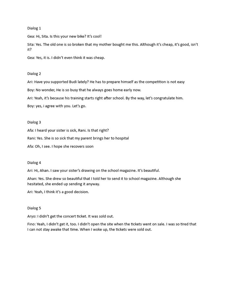 Dialog Such Dan So Lming | PDF