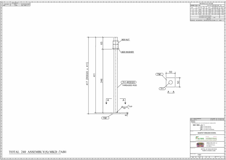 DRAWING FOR 20 MM ANCHOR BOLT - Page - 3 | PDF