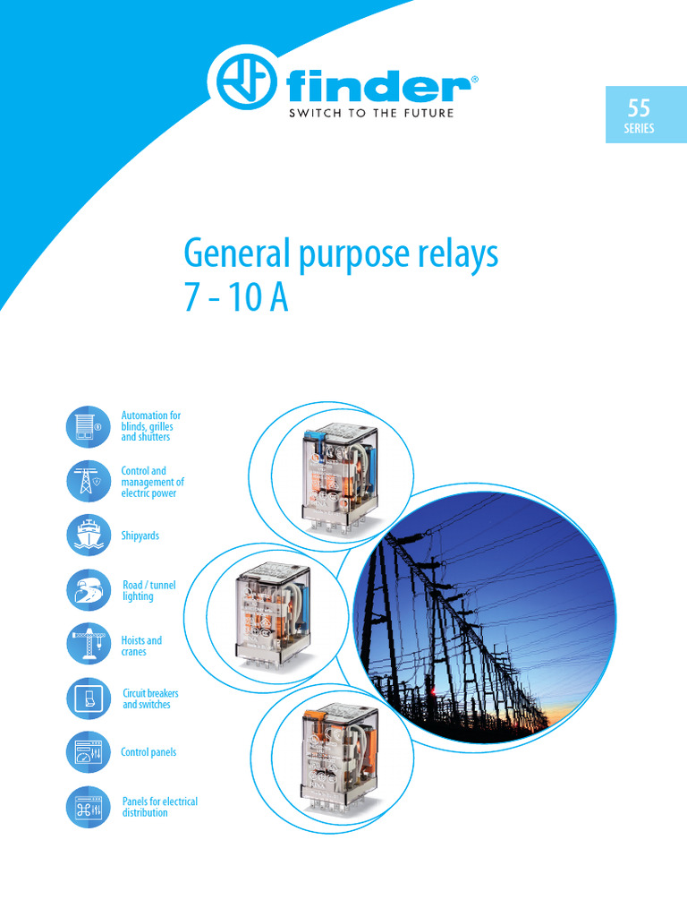 Relay Finder 55 Series | PDF | Relay | Electrical Connector