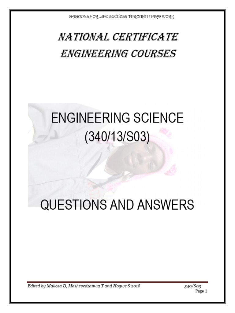 Engineering Science Question and Answers | PDF | Strength Of Materials ...