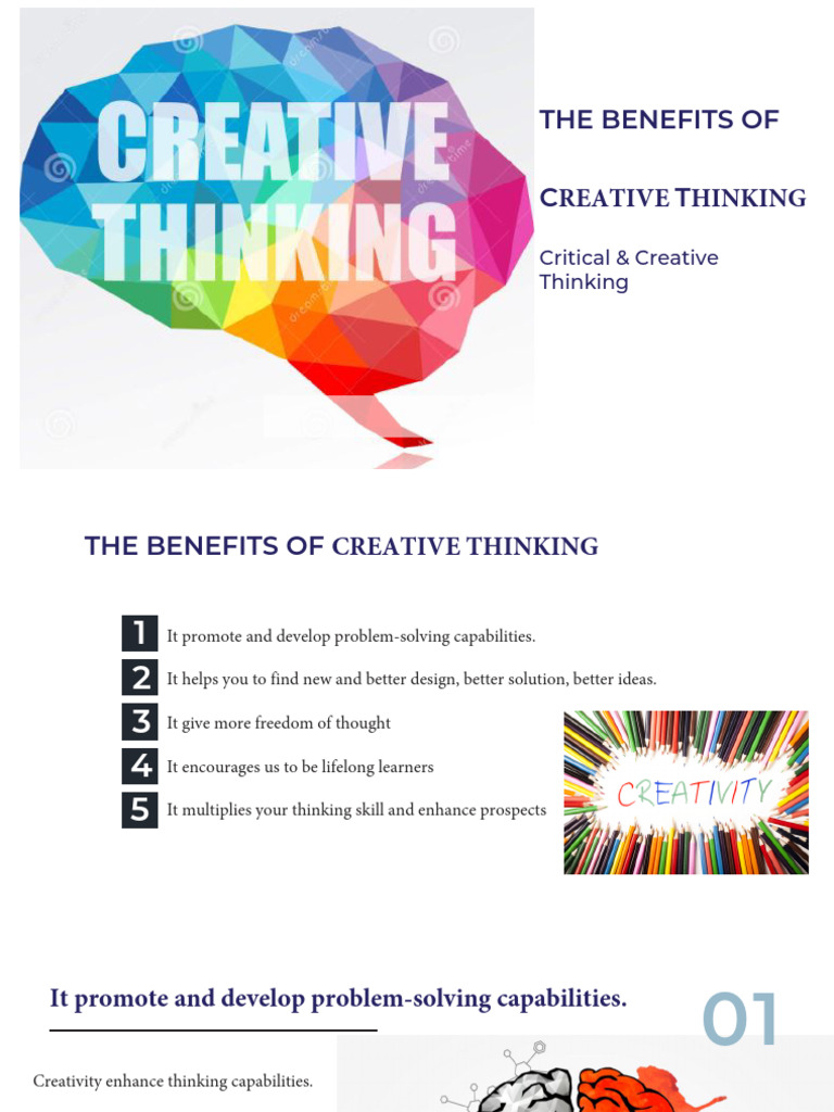 Benefits of Creative Thinking Explained | PDF | Thought | Creativity