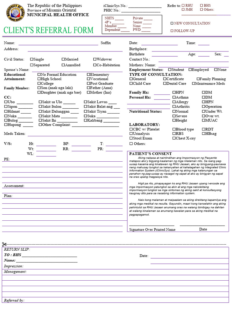 Client Referral Form NEW | PDF
