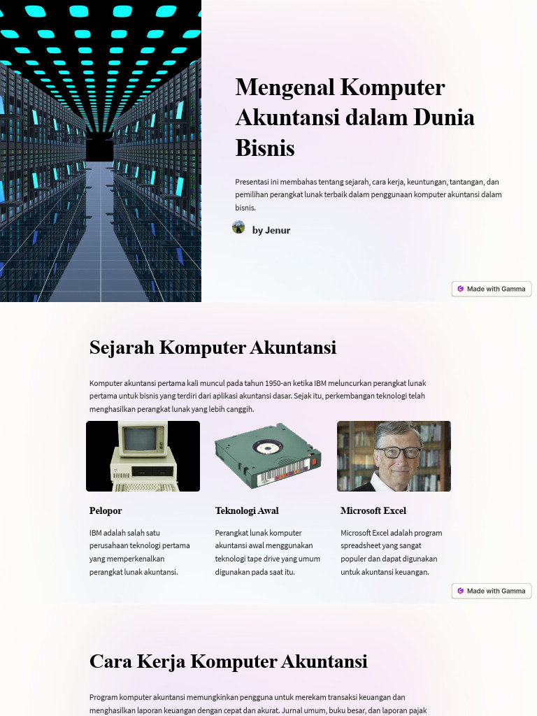 Mengenal Komputer Akuntansi Dalam Dunia Bisnis | PDF