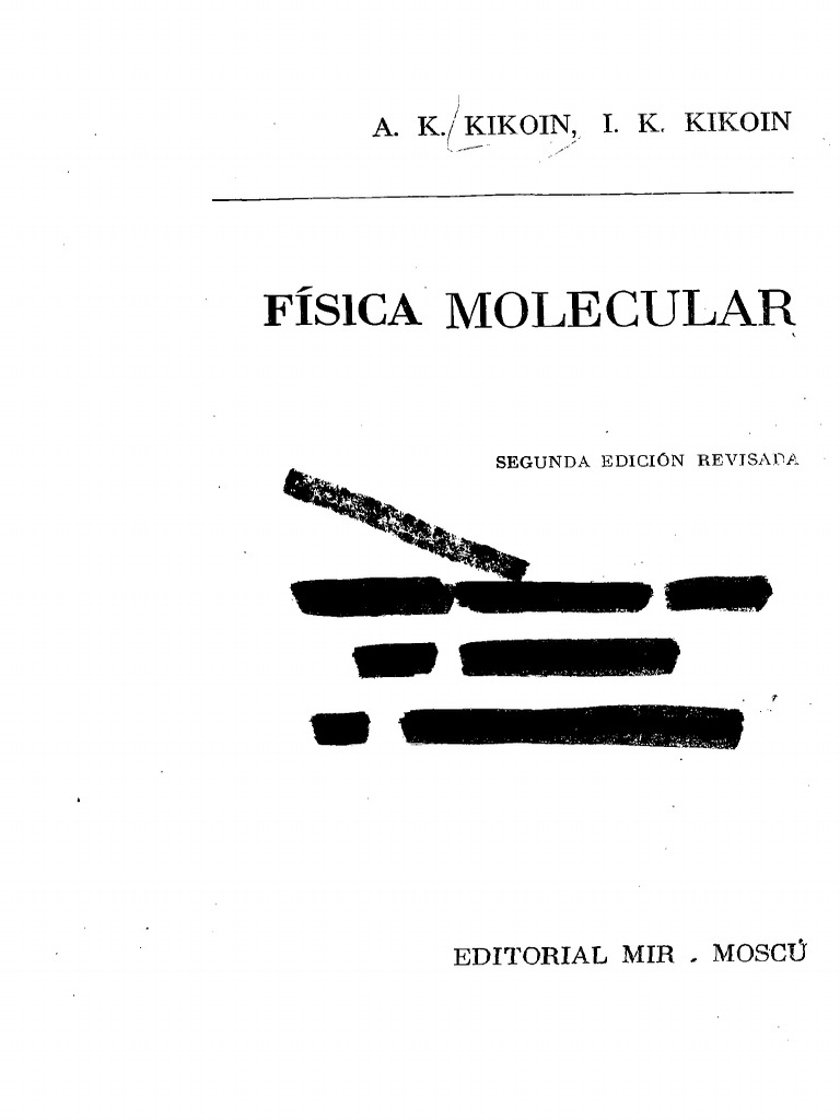 (1979) Kikoin, Física Molecular | PDF | Gases | Moléculas