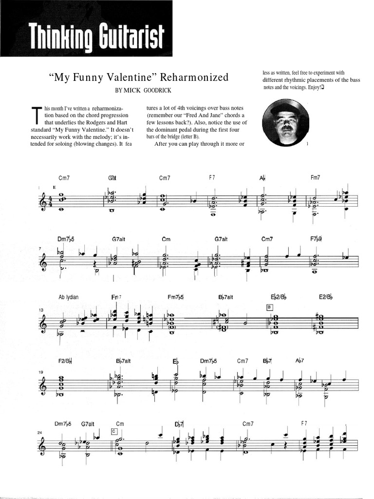 My Funny Valentine Reharmonized | PDF
