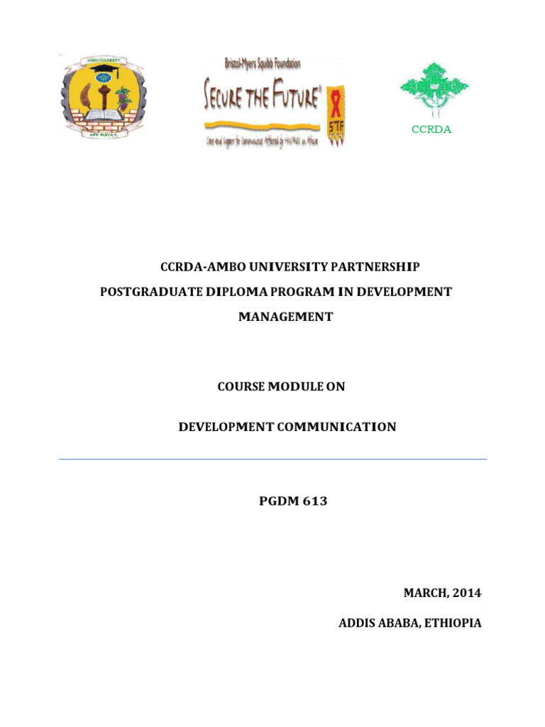 Development Communication Course Module | PDF | Communication | Information