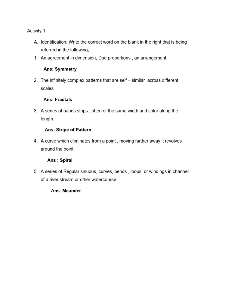 Activity 1-MMW | PDF | Language Arts & Discipline