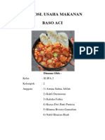 Proposal Bisnis Bakso Aci | PDF | Karier & Perkembangan