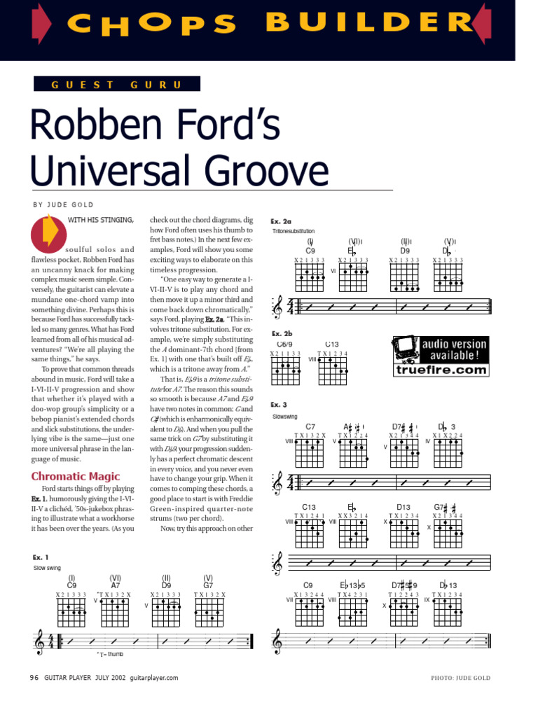 Guest Guru Robben Ford | PDF | Chord (Music) | Musical Compositions