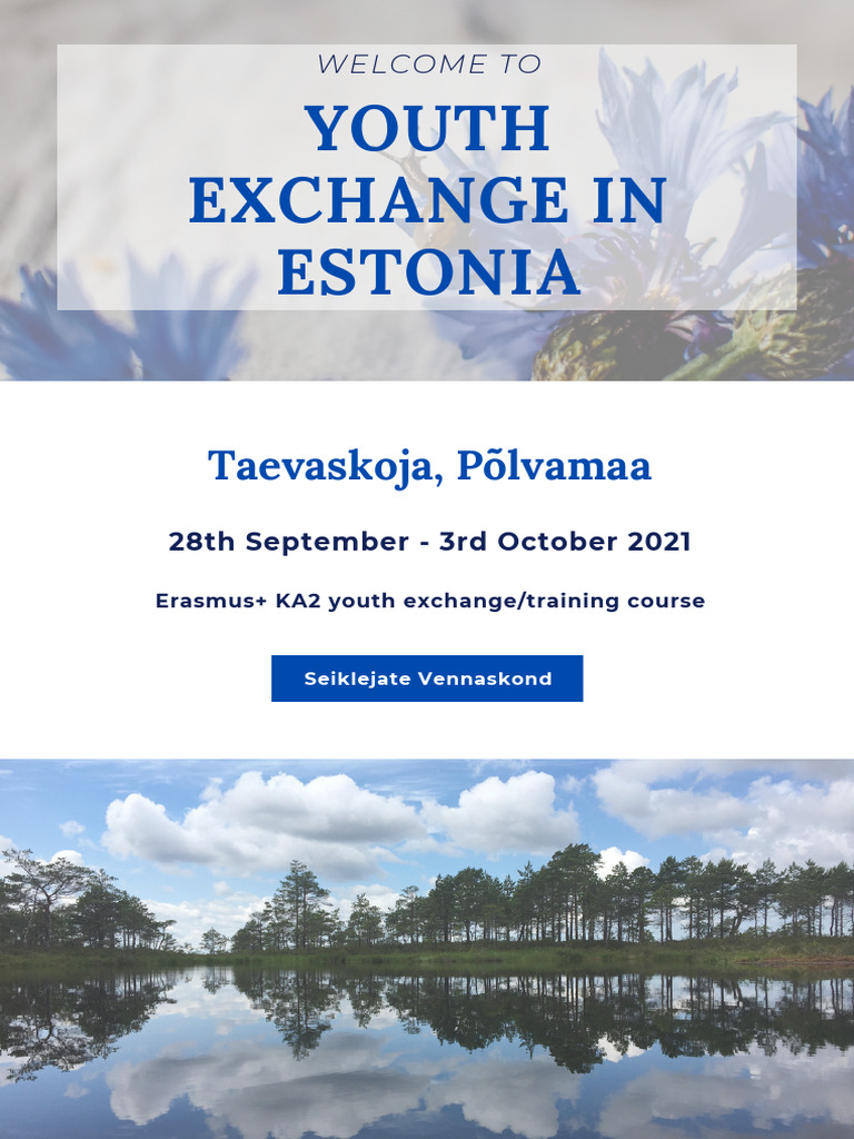 Infopack ESTONIA | PDF | Receipt | Learning