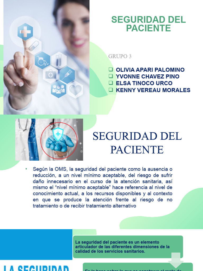 Seguridad Del Paciente | PDF | Seguridad del paciente | Medicina