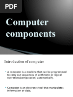 The Components of Computer PPT by Govind Gupta | PDF