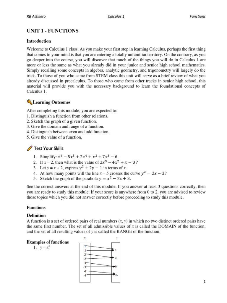 LMS1 Functions | PDF | Function (Mathematics) | Calculus