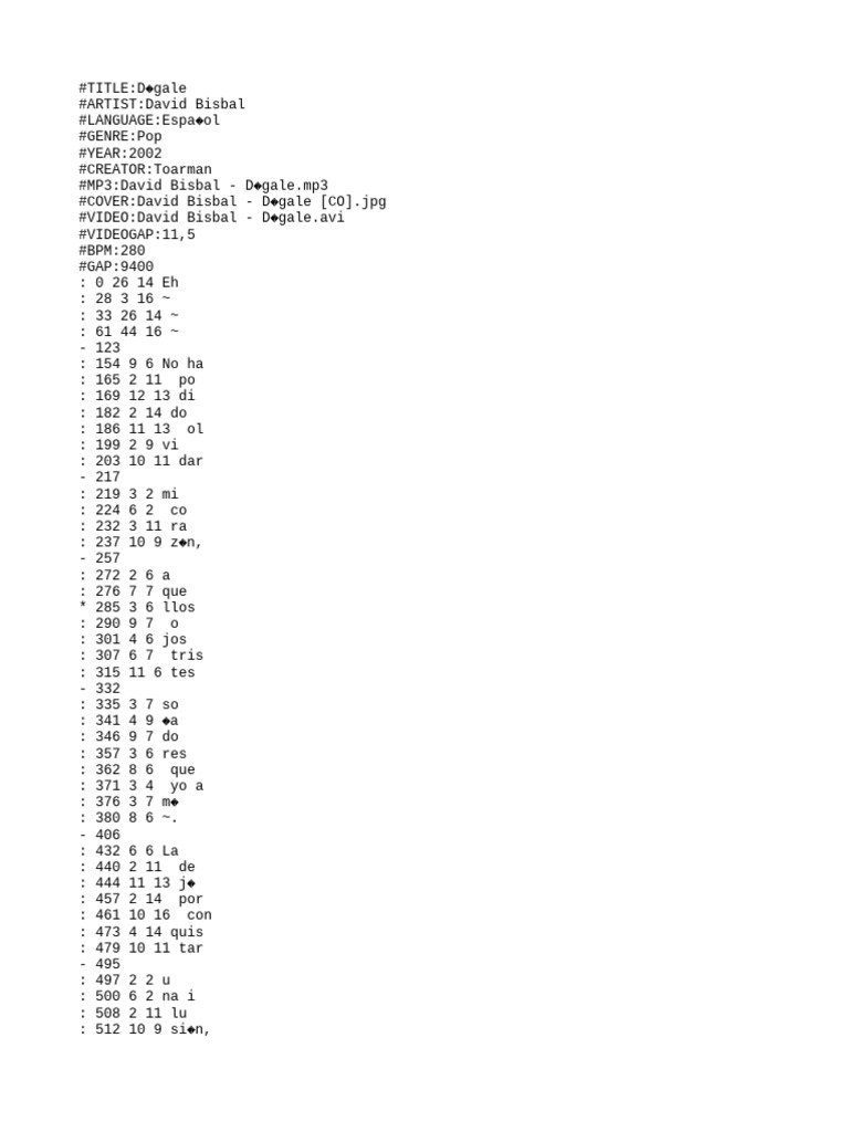 David Bisbal - Dígale | PDF