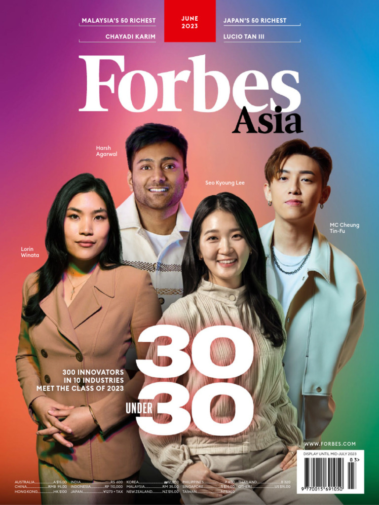 Forbes Asia - June 2023 - Forbes Asia | PDF | Renewable Energy | Menu Forbes Asia - June 2023 - Forbes Asia | PDF | Renewable Energy | Menu