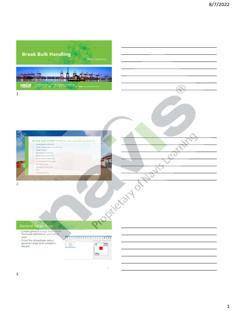 BreakBulk Handling Powerpoint No5b | PDF | Cargo | Computing