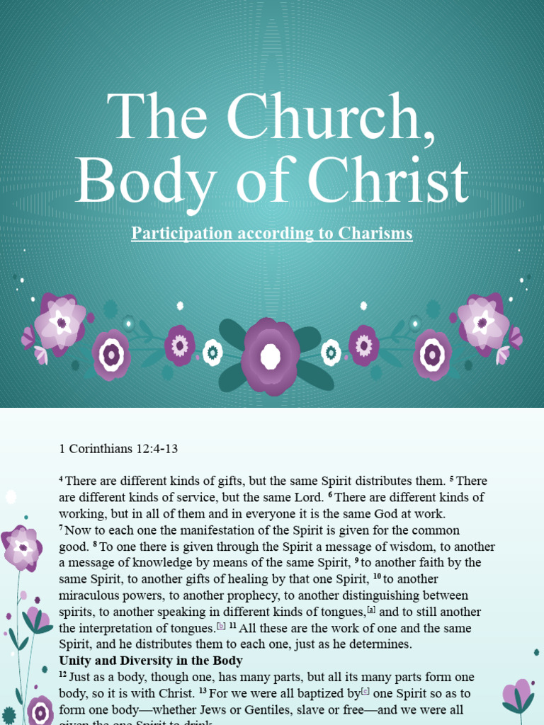 The Church Body of Christ | PDF | Spiritual Gift | God In Christianity