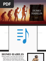 Biological and Cultural Evolution From Homo Habilis To | PDF | Homo ...