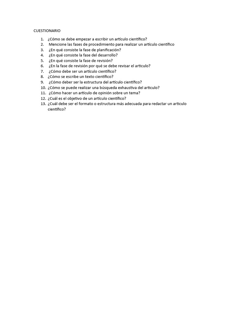 Cuestionario Ale | PDF