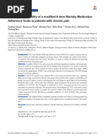 5 Morisky Medication Adherence-Scale PDF | PDF | Medicine | Clinical ...