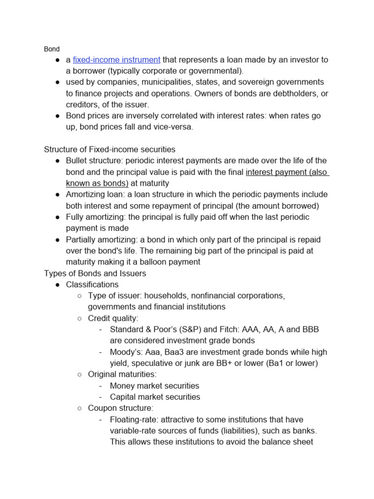 Fixed-Income Notes | PDF | Bonds (Finance) | Bond Credit Rating