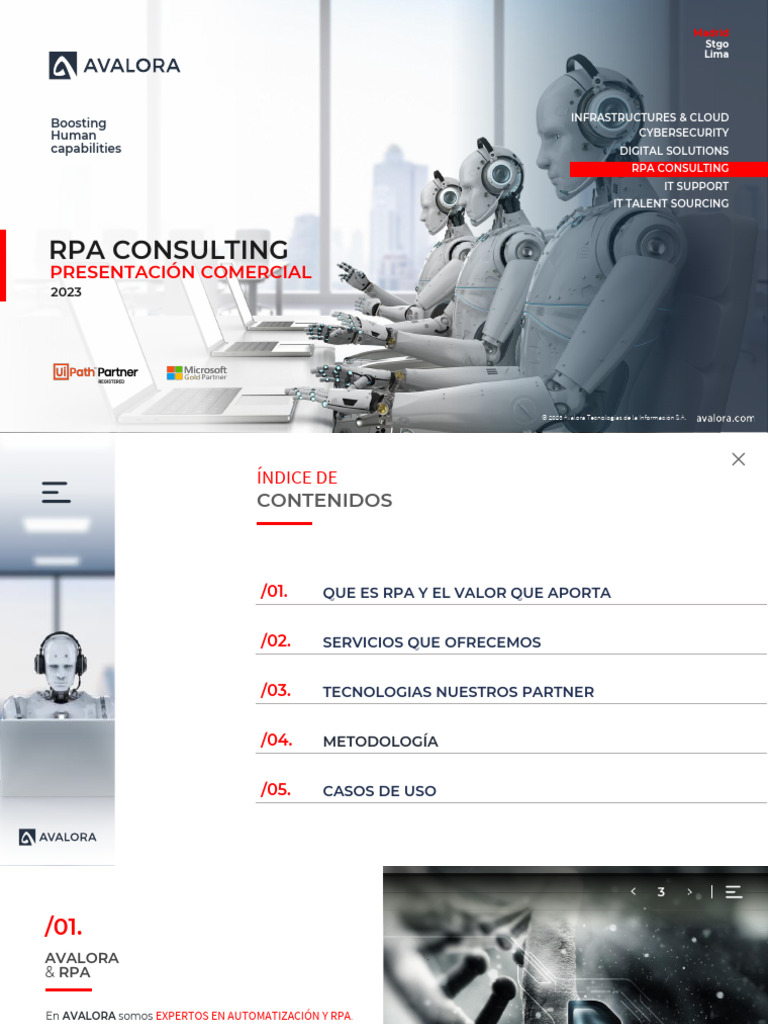 Avalora Rpa Consulting 2023 | PDF | Internet Bot | Robot