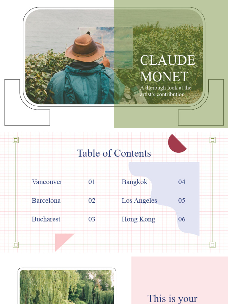 Monet's Artistic Impact | PDF | Infographics | Communication Design