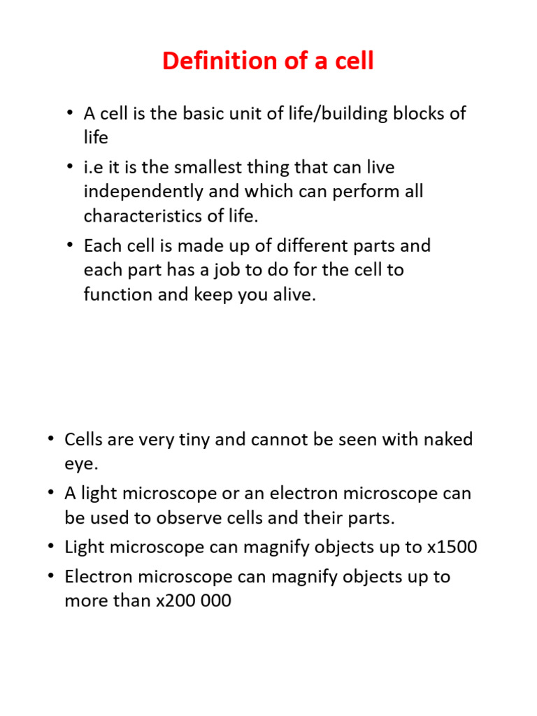 Cells Part 1 | PDF | Cell Nucleus | Cell (Biology)
