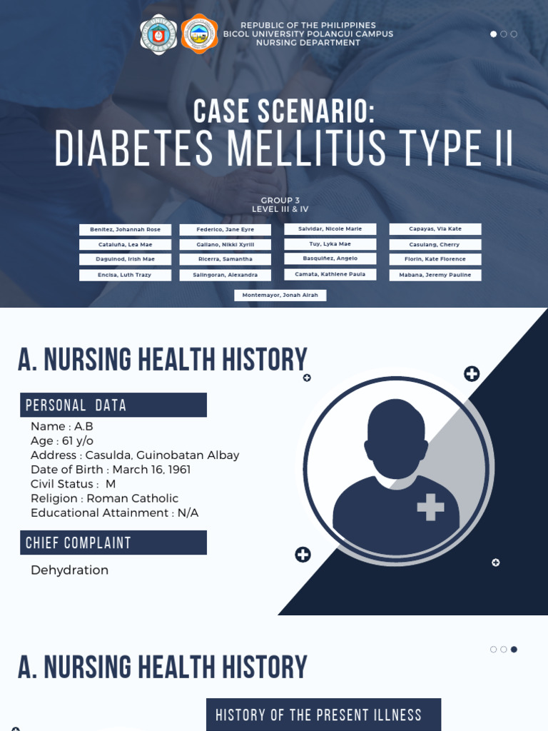 Case Scenario:: Diabetes Mellitus Type Ii | PDF | Pancreas | Diabetes