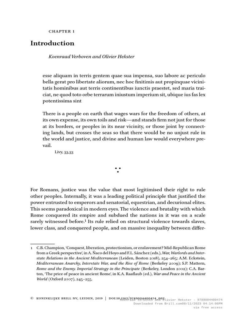 Roman Concept of Justice | PDF | Roman Empire | Justice