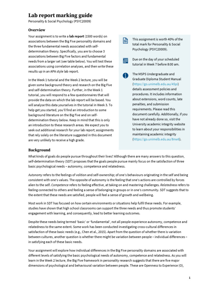 Microsoft Word - 2023 Assessment Marking-Guide V1 | PDF | Hypothesis ...